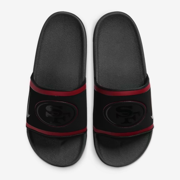 Nike | Shoes | Nike Nfl San Francisco 49ers On Court Slides | Poshmark